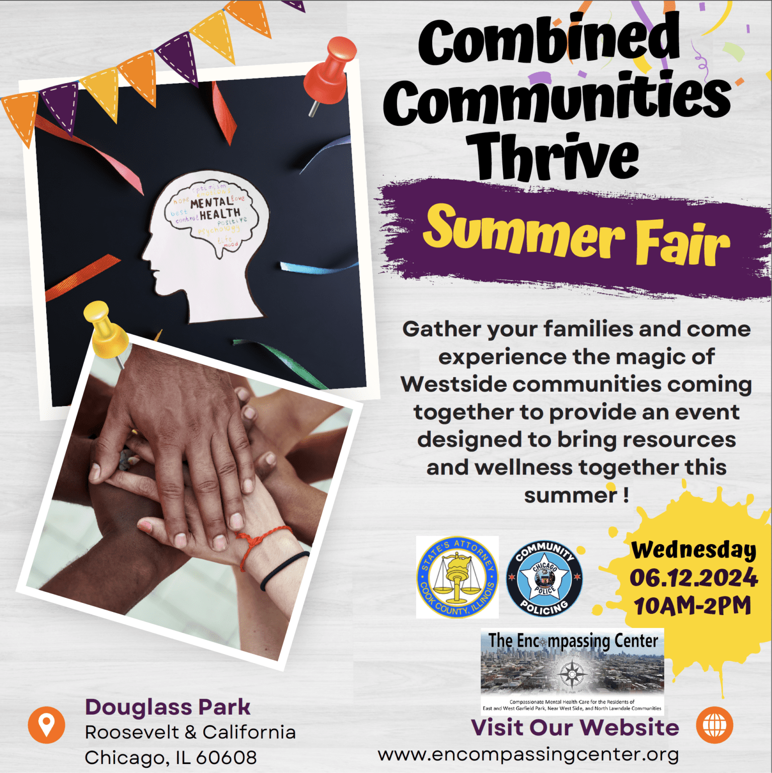Combined Communities Thrive Summer Fair - The Encompassing Center